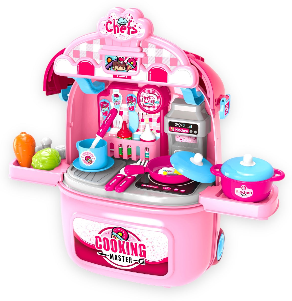 Portable Kitchen Play Set & Suitcase Toy - Toys for Girls – Avalanche ...