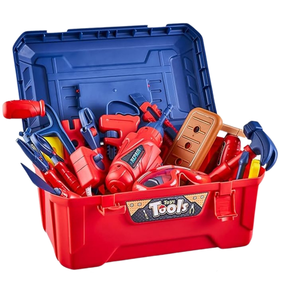 Tool Box Play Set - Electric Construction Pretend Play Toys for Toddle ...